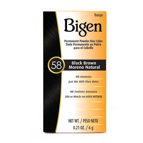 Bigen Permanent Hair Color (58 - Black Brown) — My Supply Guy